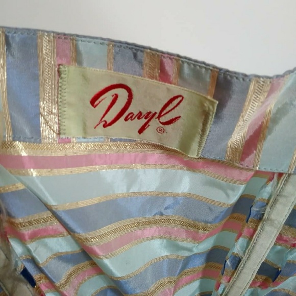 Vintage | Dresses | Vintage Designer Daryl 95s Striped Cotton Candy ...